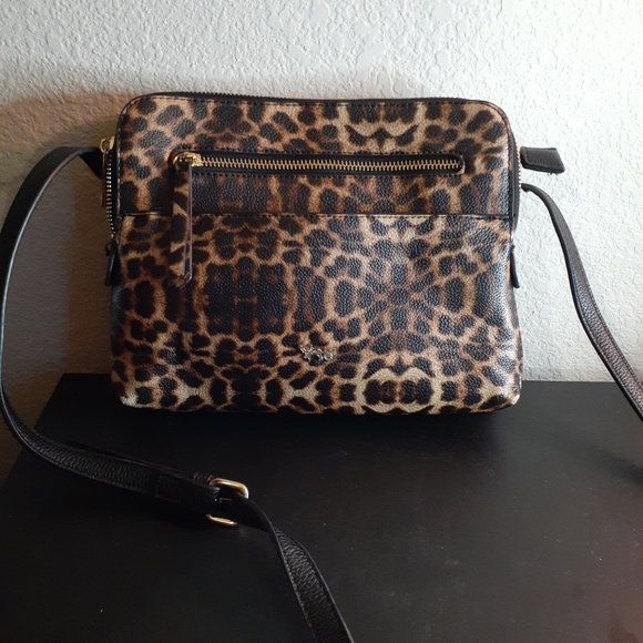 Mathew Julian | Bags | Mathew Julian Safari Print Leather 9x8 Crossbody ...